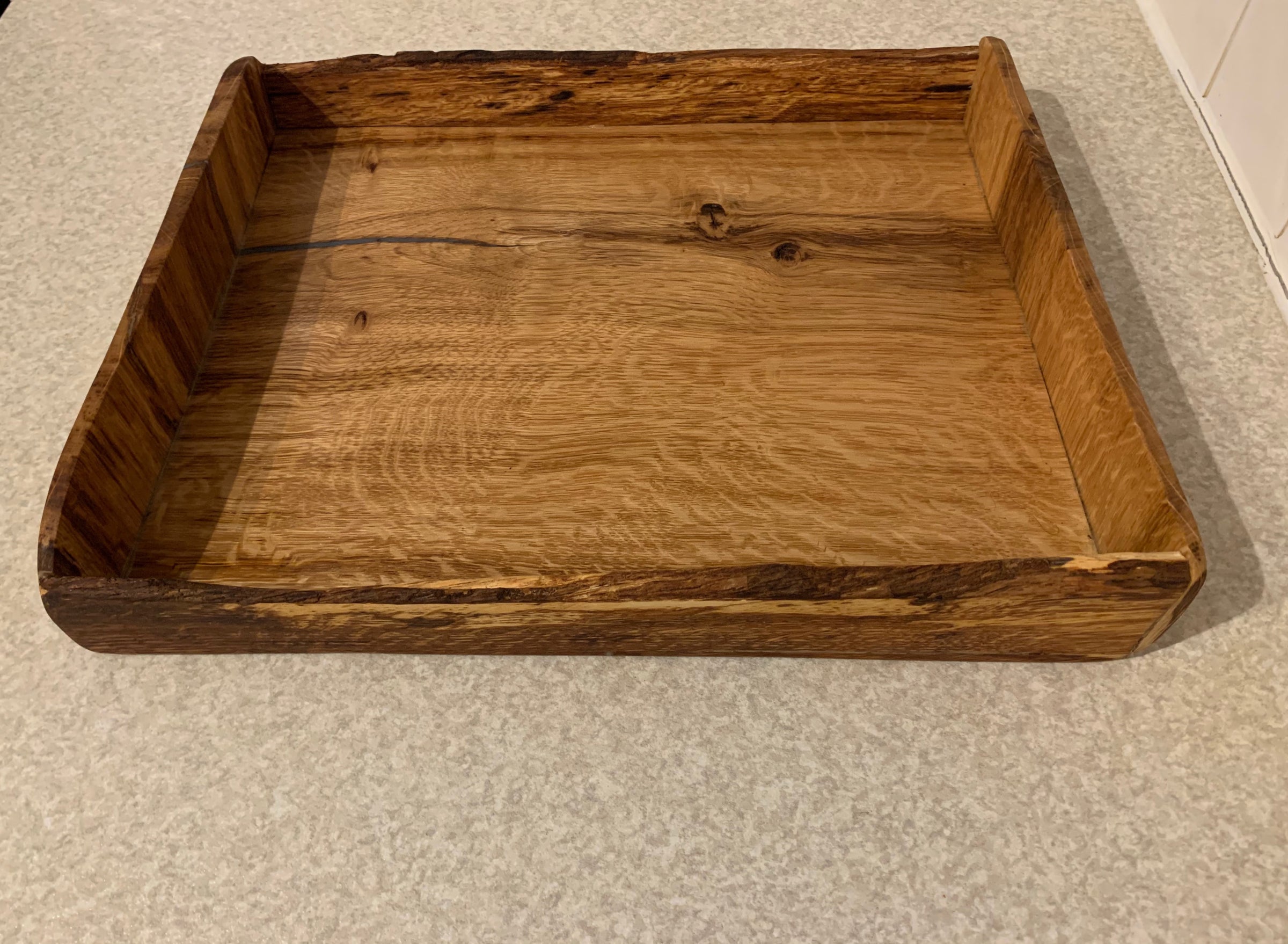 Oak letter tray store
